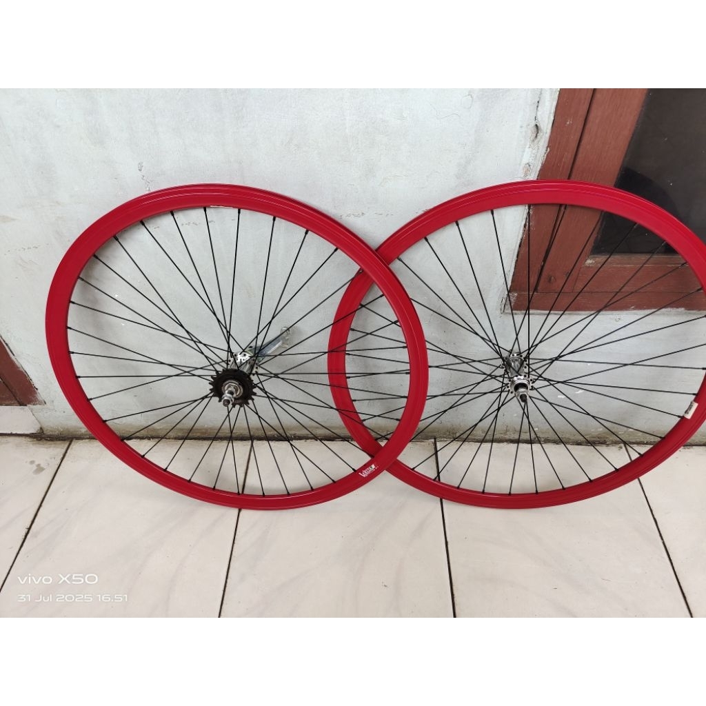 Jual wheelset sepeda fixie ukuran 700c model rem terpedo velk Vuelta ...