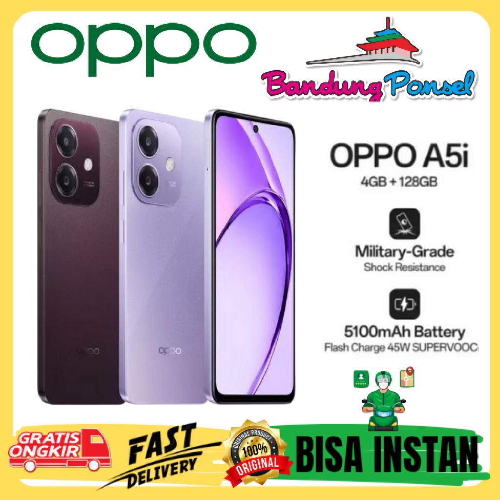 Jual Oppo A5i SUPERVOOC [Ram 4GB /128 GB] Batery 5100 mAh Garansi Resmi ...