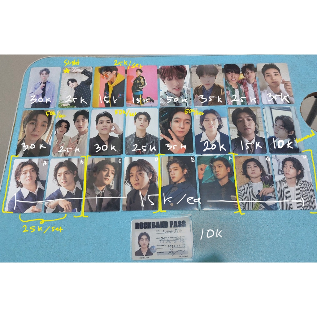 Jual Photocard Day6 Sungjin Jae Young K Wonpil Dowoon Nemo 30 Fourever ...