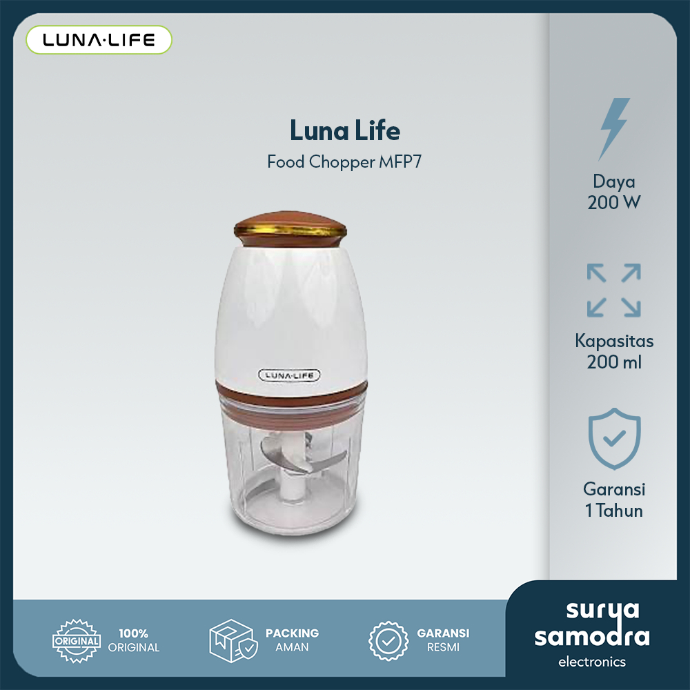 Jual LUNALIFE Mini Chopper Bumbu Blender Kapsul / Chopper Elektrik ...