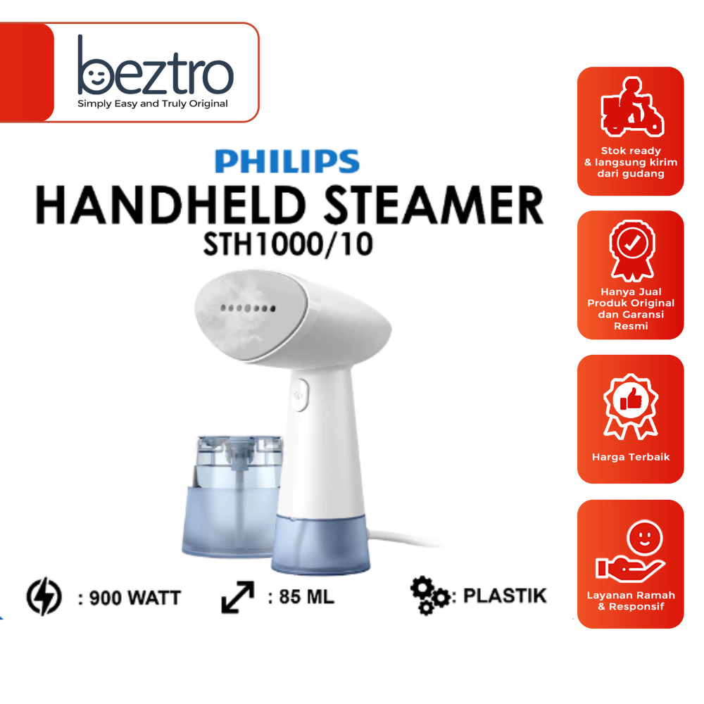 Jual Philips STH1000/10 – Handheld Steamer 900 Watt Plastik STH 1000 ...