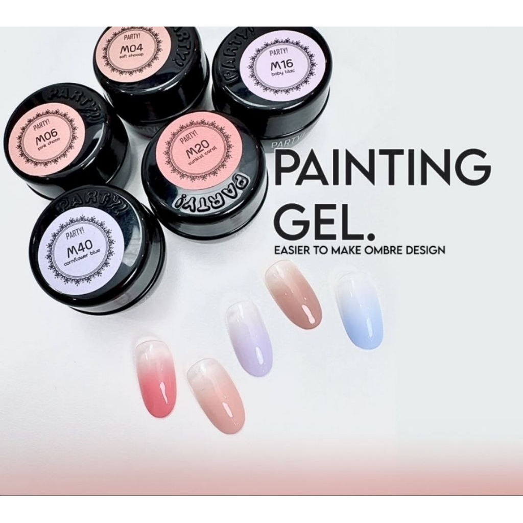 Jual PARTY! GEL PAINTING HALAL GEL POT 5ML MADE IN KOREA | Shopee Indonesia
