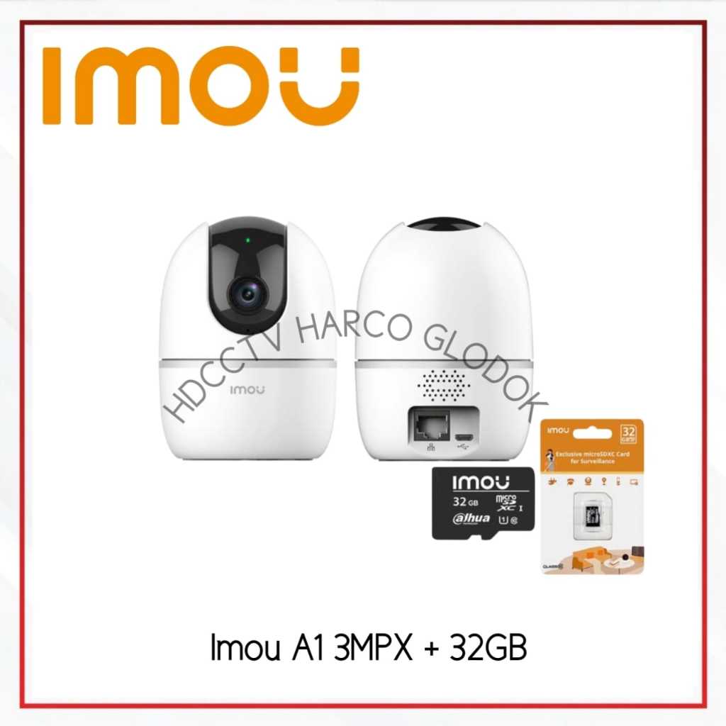 Jual IMOU Ranger A1 3MP IP Camera Smart Wifi Pan Tilt 2K Garansi Resmi 2 Tahun + MMC 32GB ...