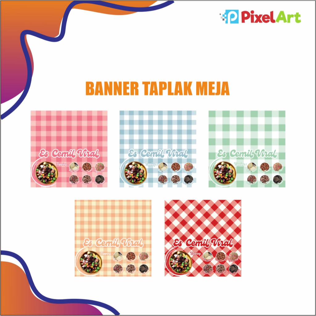 Jual SPANDUK BANNER TAPLAK MEJA SPANDUK ES CEMIL SPANDUK BANNER DIGITAL ...