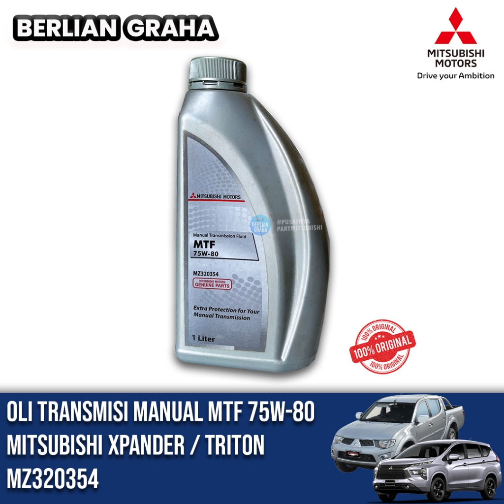 Jual Oli Transmisi Manual MTF 75W-80 1 Liter Xpander / Triton Original ...