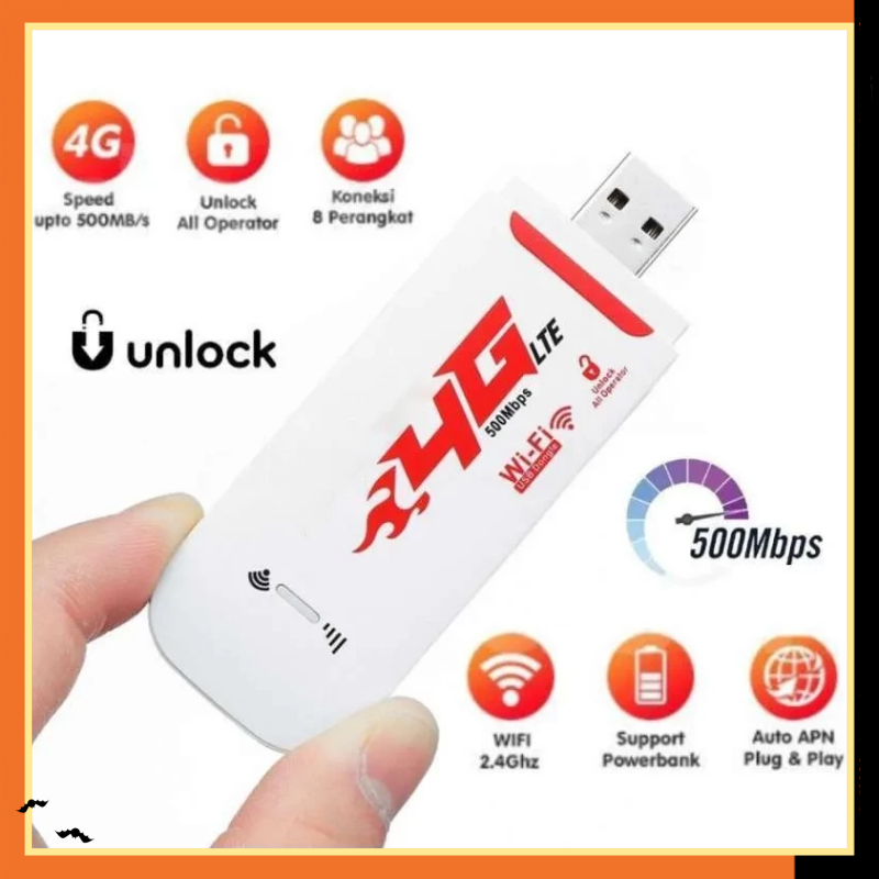 Jual 【Ready Stock】Modem WIFI USB 4g All Operator LTE 500Mbps Mifi COD ...