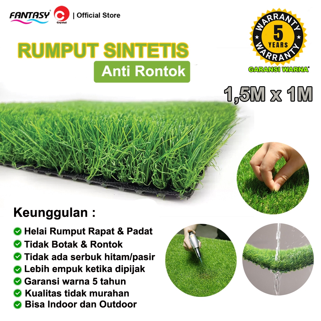 Jual Fantasy Karpet rumput sintetis Ukuran 150 x 100 cm Karpet Rumput ...