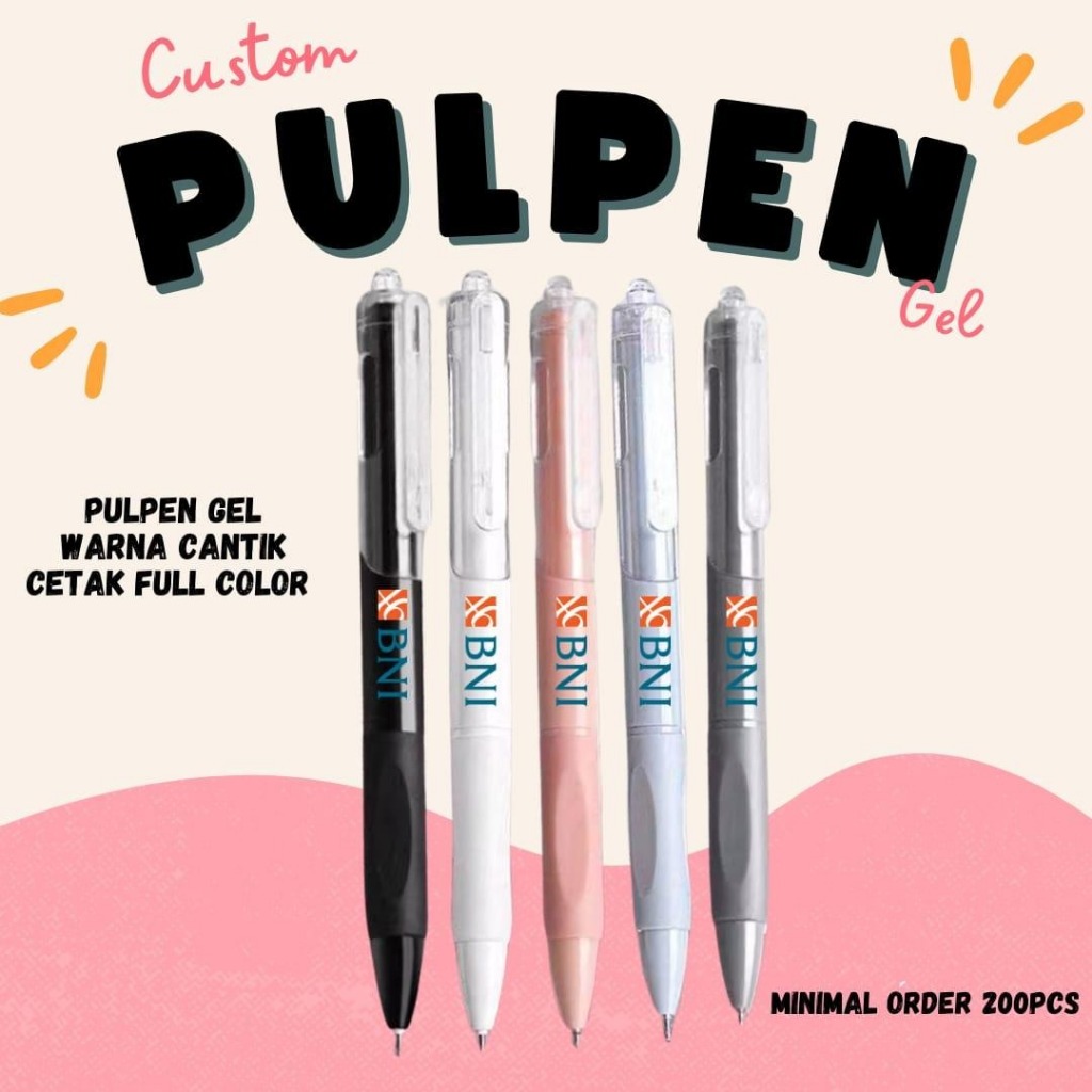 Jual pulpen gel custom/pulpen custom/pulpen souvenir/pulpen murah ...