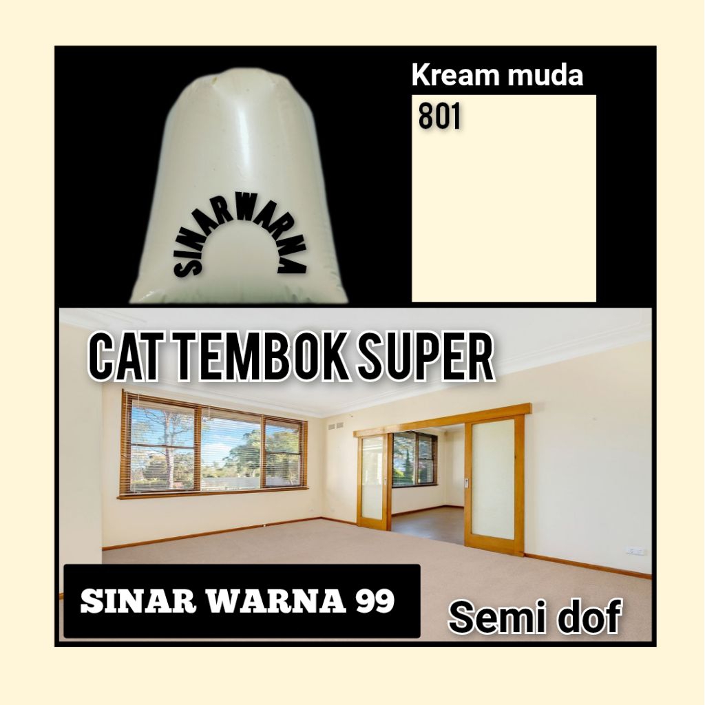 Jual cat tembok 1 kg cat tembok kream muda cat tembok kiloan cat tembok ...