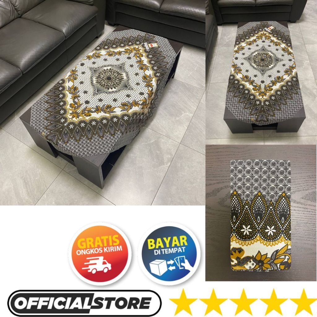 Jual Taplak Meja Batik Ruang Tamu Set Persegi Empat Panjang Ukuran 110 ...