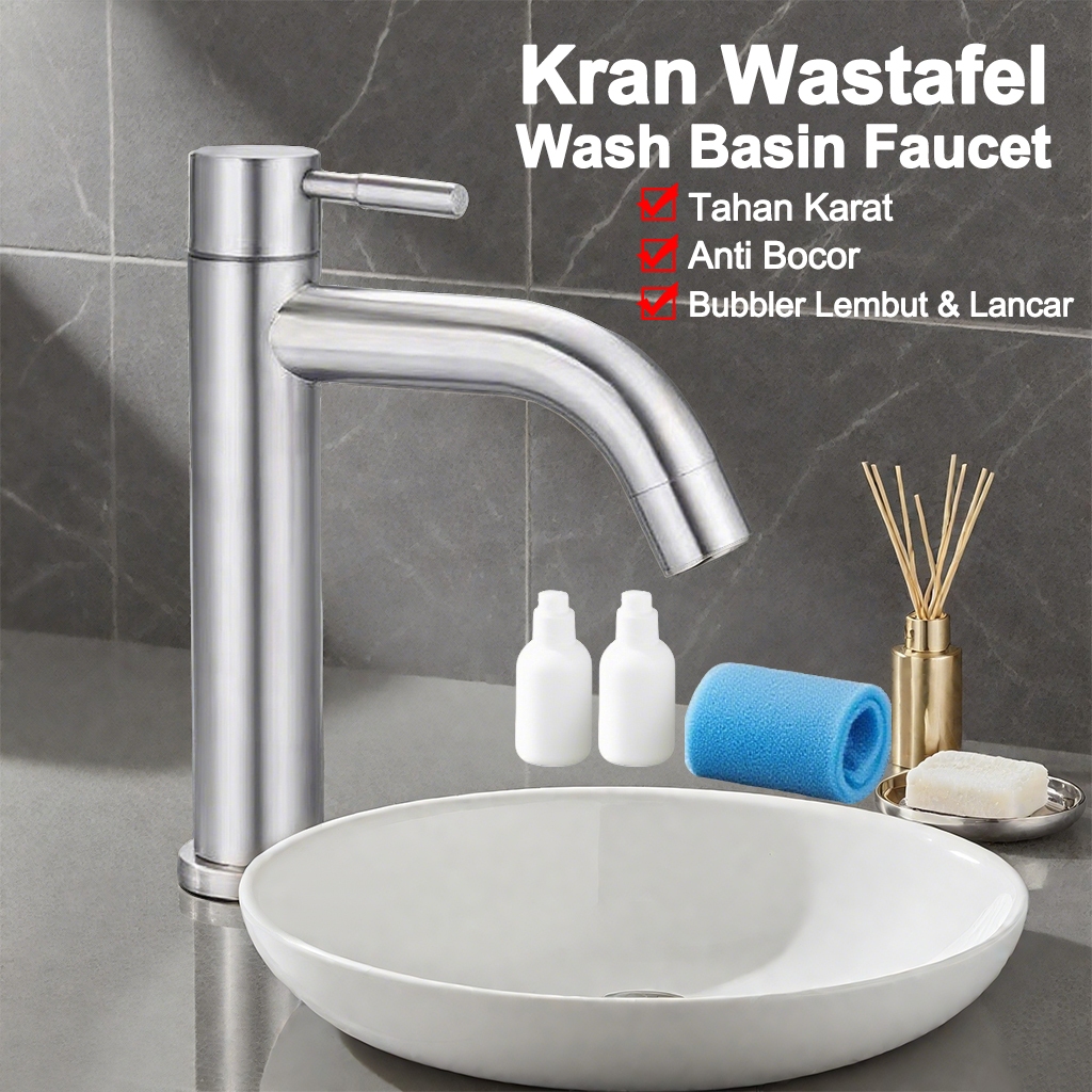 Jual Kran Air Wastafel Wash Basin Faucet Keran Toilet Kamar Mandi Cuci ...