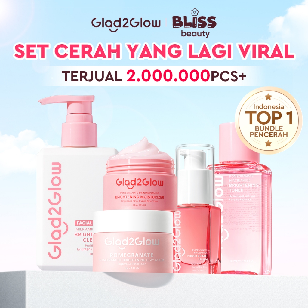 Jual [ Toko Resmi ]Glad2Glow Cerah Glowing bundle all in1 - 2/3/4/5/6 ...