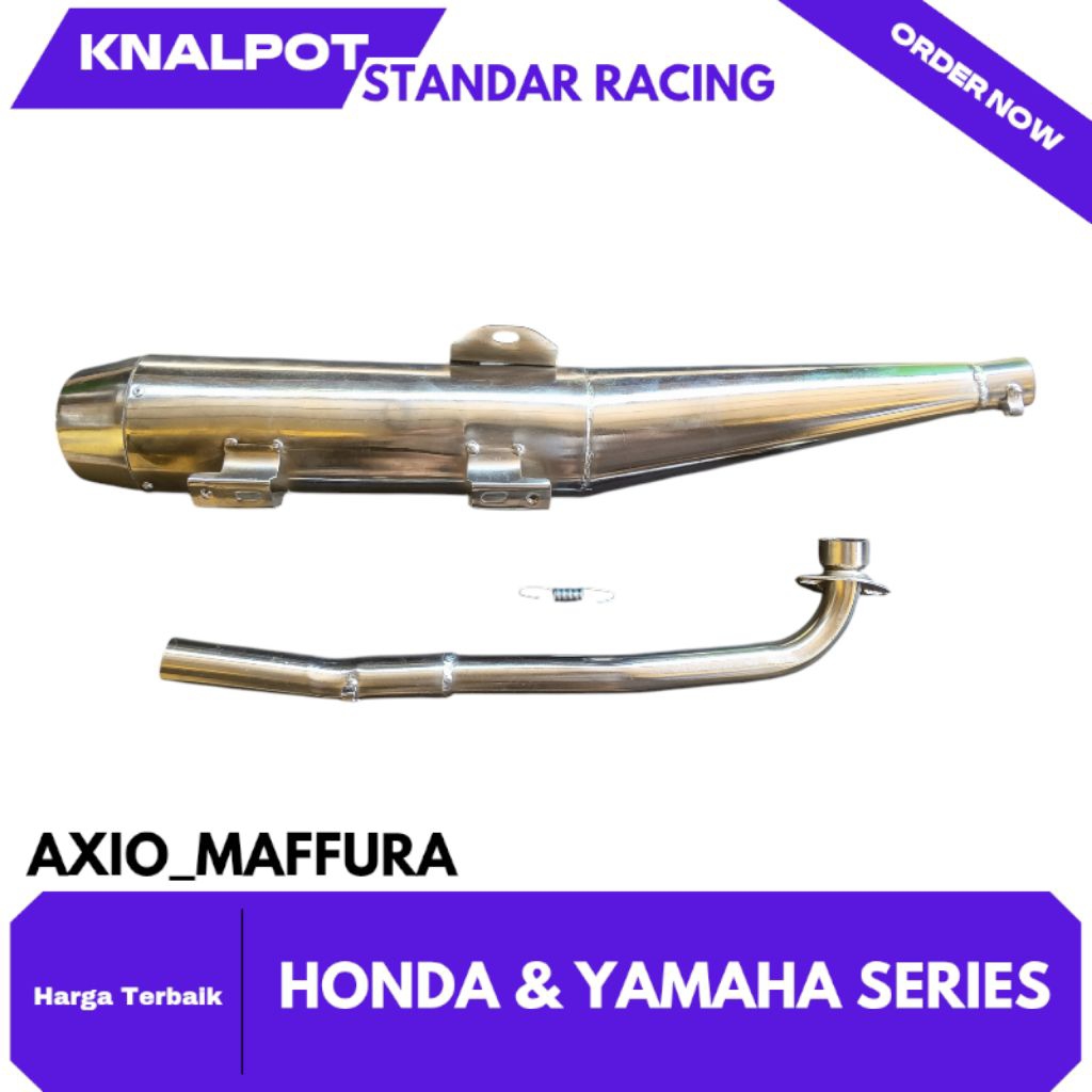 Jual KNALPOT TSUGIKI STANDAR RACING FULL CHROME suara NGEBASS ADEM ...