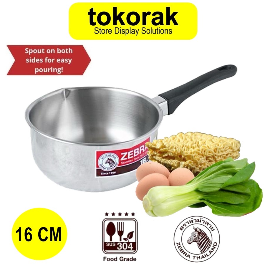 Jual PANCI SUSU ZEBRA SAUCE PAN 16 CM 166307 - PANCI INDOMIE STAINLESS ...