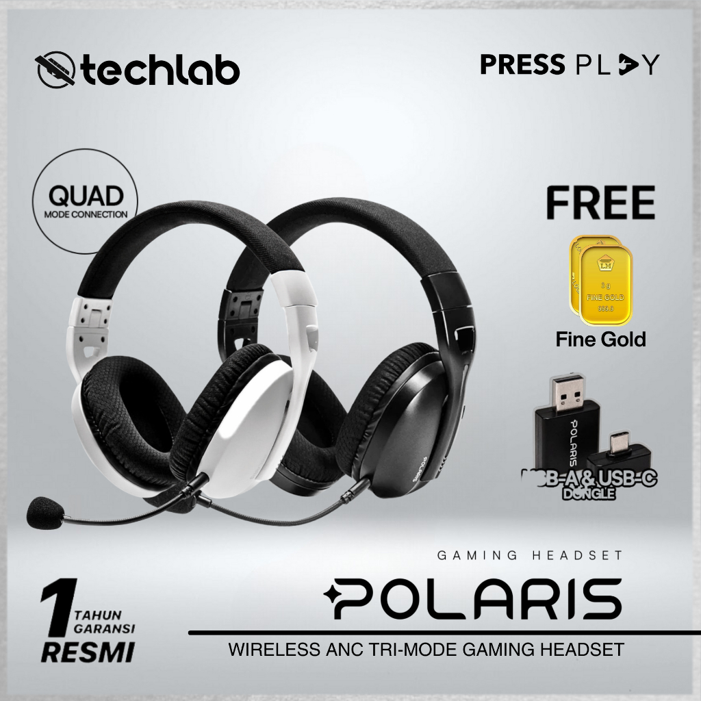 Jual Press Play Polaris Quad-Mode Gaming Headset / Headphones with Mic by PressPlay / Polaris ...