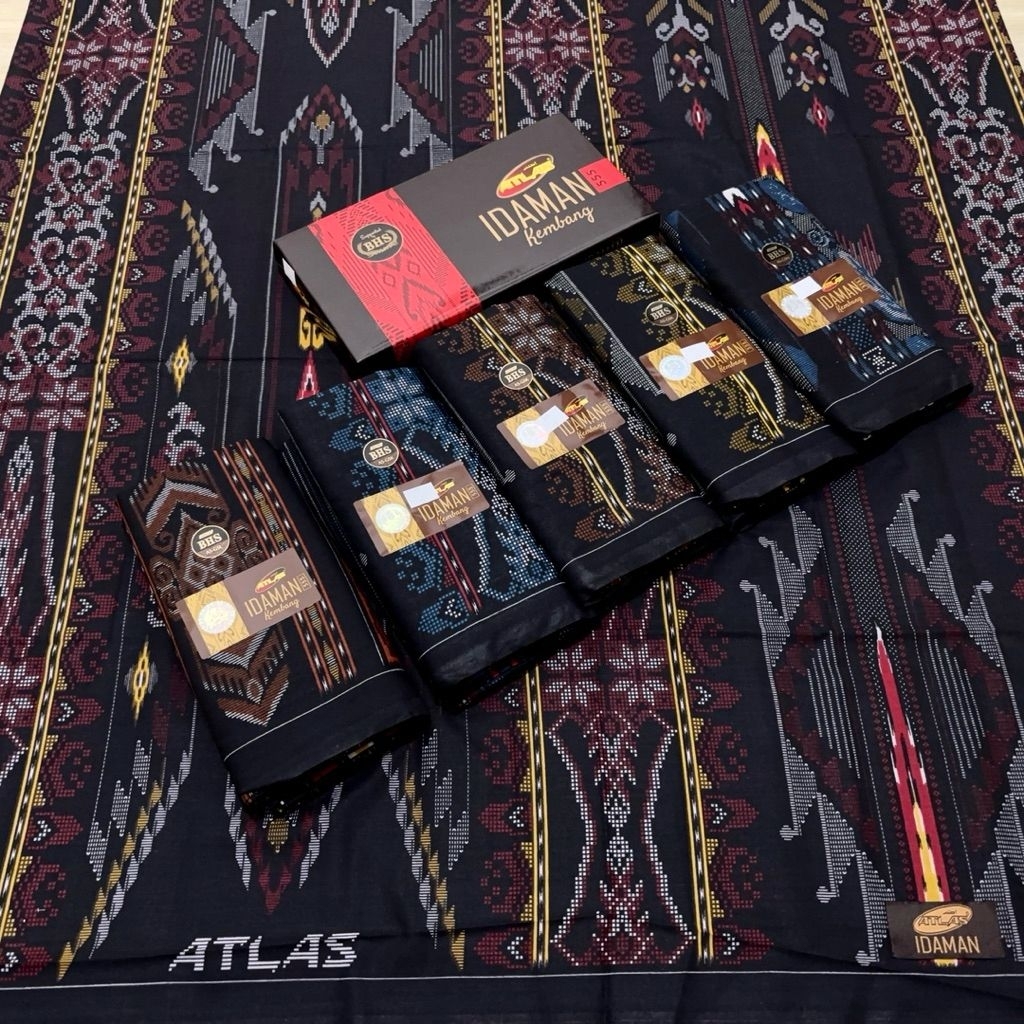Jual Sarung Atlas Idaman Kembang GOLD Motif BHS | Shopee Indonesia