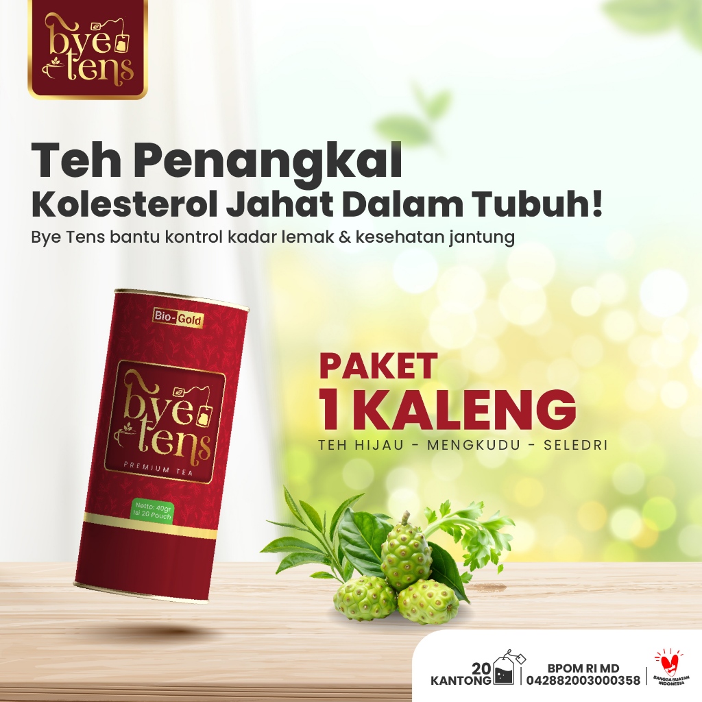 Jual Bye Tens Premium Tea Teh Celup Darah Tinggi Obat Kolesterol ...