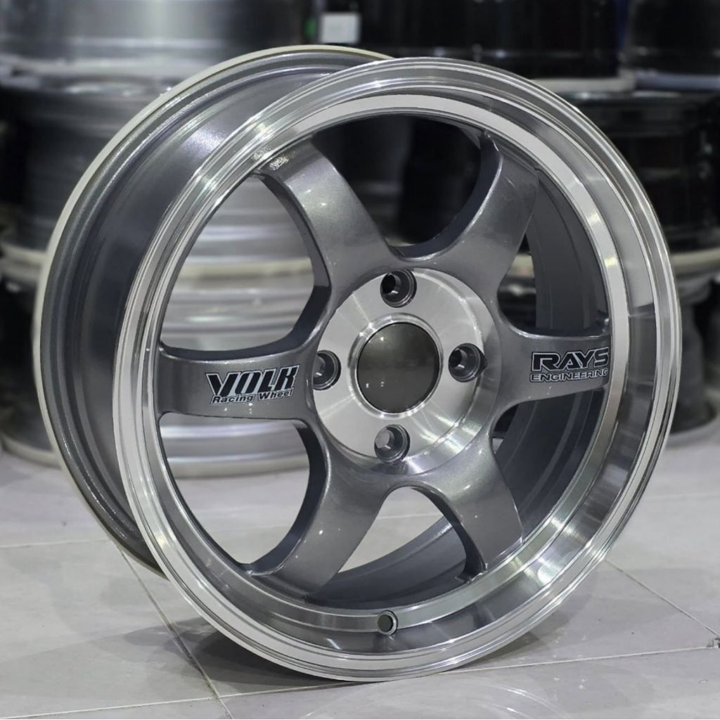 Jual velg racing TE37 PCD 4X114,3 R16 PUTIH POLIS velg mobil ring 16 untuk Avanza Xenia Livina ...