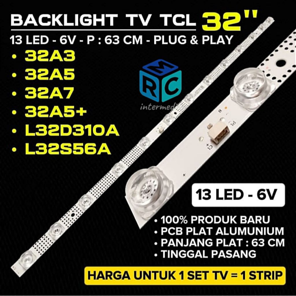 Jual BACKLIGHT TCL 32A5 32A3 32A7 L32D310A L32S56A BACKLIGHT TV TCL 32 ...