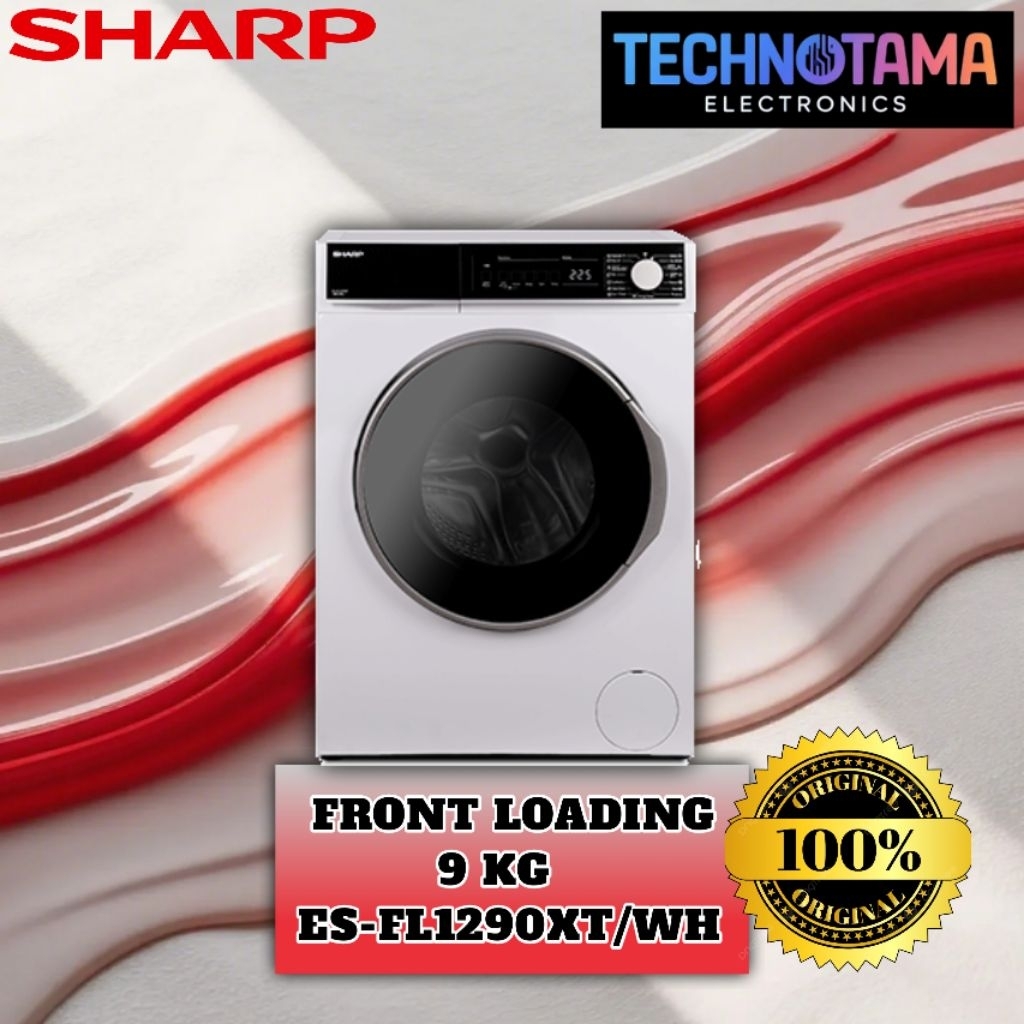 Jual MESIN CUCI FROND LOADING SHARP 9KG TYPE ES-FL1290XT/WH | Shopee ...