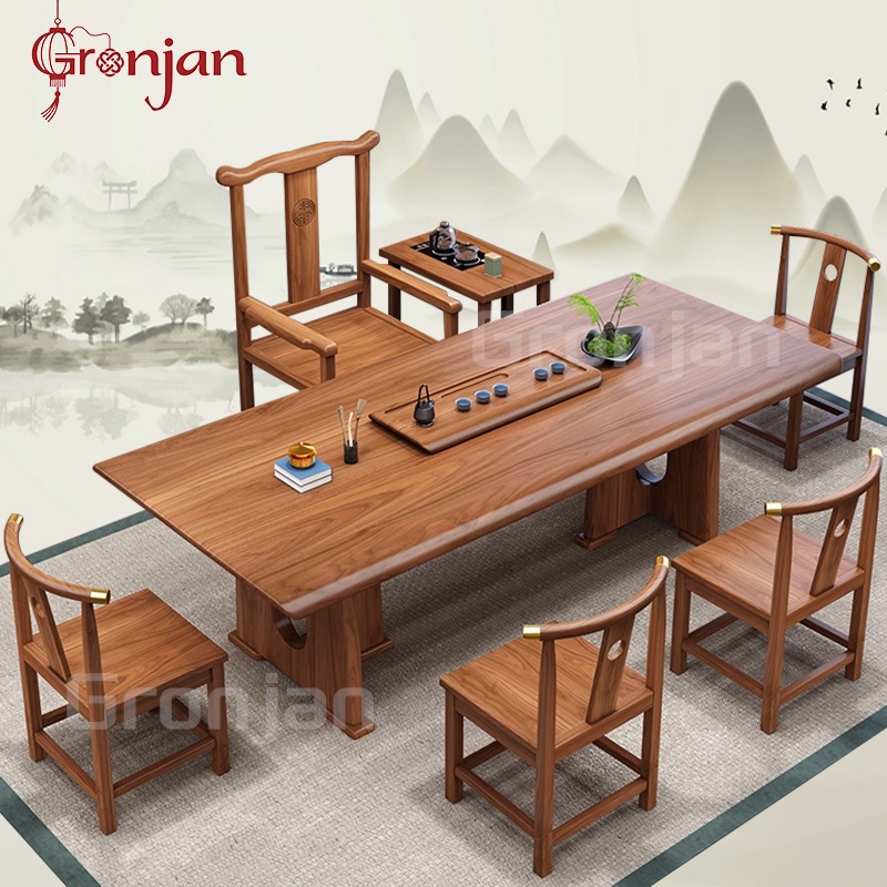 Jual Meja teh China / Meja pertemuan / Set lengkap meja teh kungfu ...