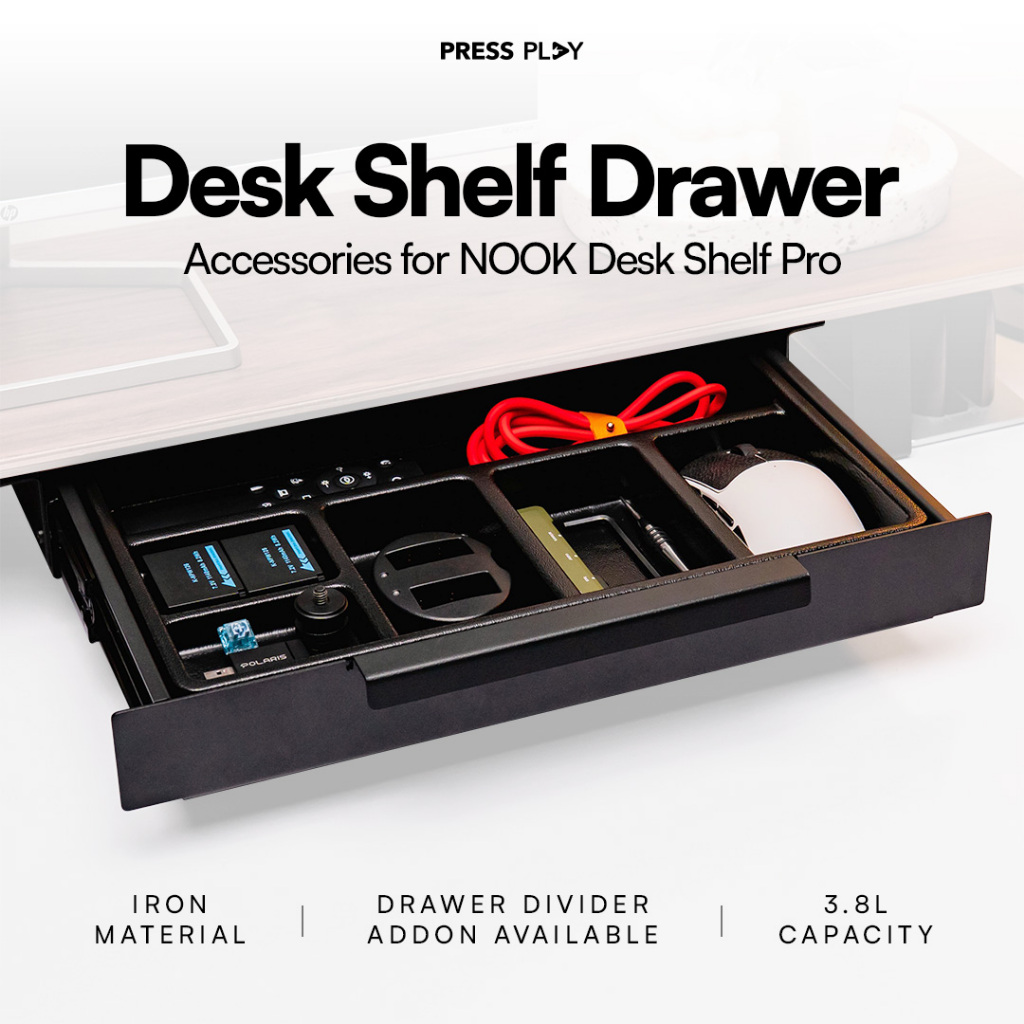 Jual Desk Shelf Drawer for NOOK Desk Shelf Pro by Press Play | Shopee ...