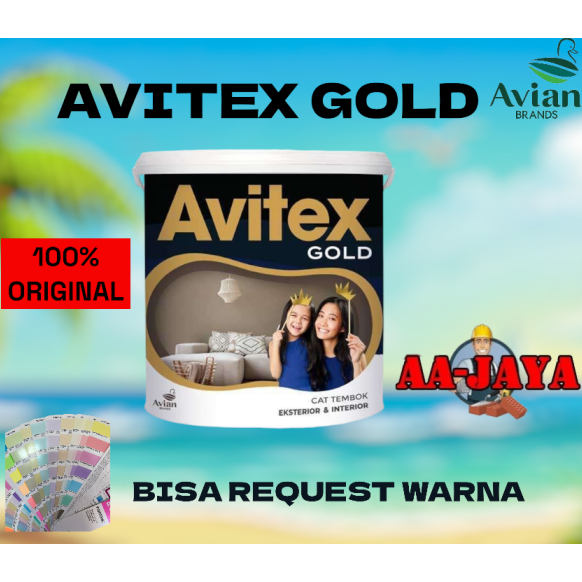Jual AVITEX GOLD UKURAN 5 KG 908 MOONSTONE (TINTING) | Shopee Indonesia