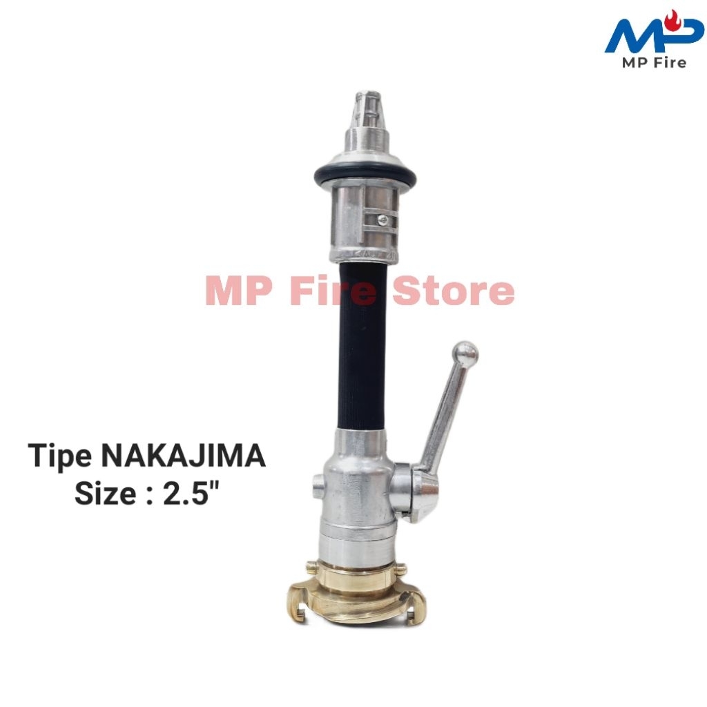Jual FIRE HOSE SPRAY JET NOZZLE 2.5 Inch NAKAJIMA MODEL AWG WITH SWITCH ...