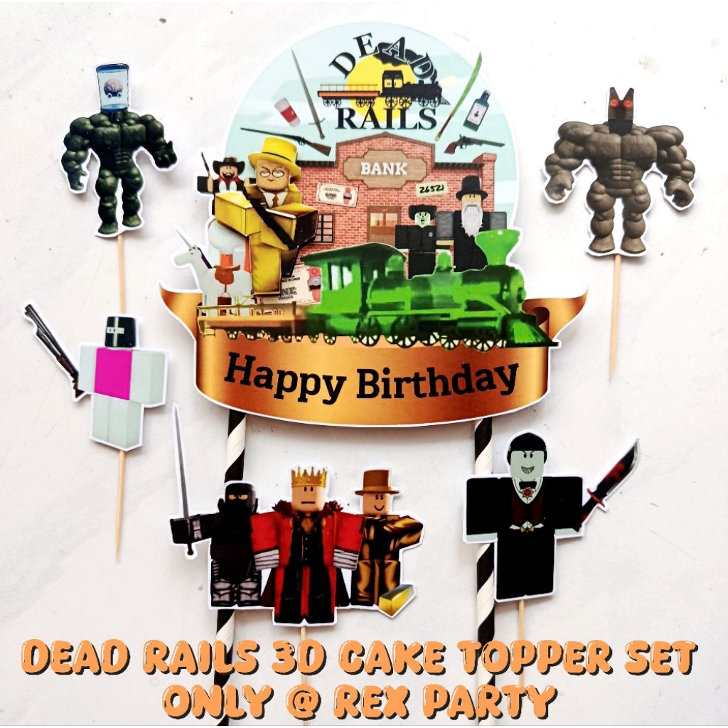 Jual Dead Rails Cake Topper / Topper Dead Rails/ Cake Topper Dead Rails ...