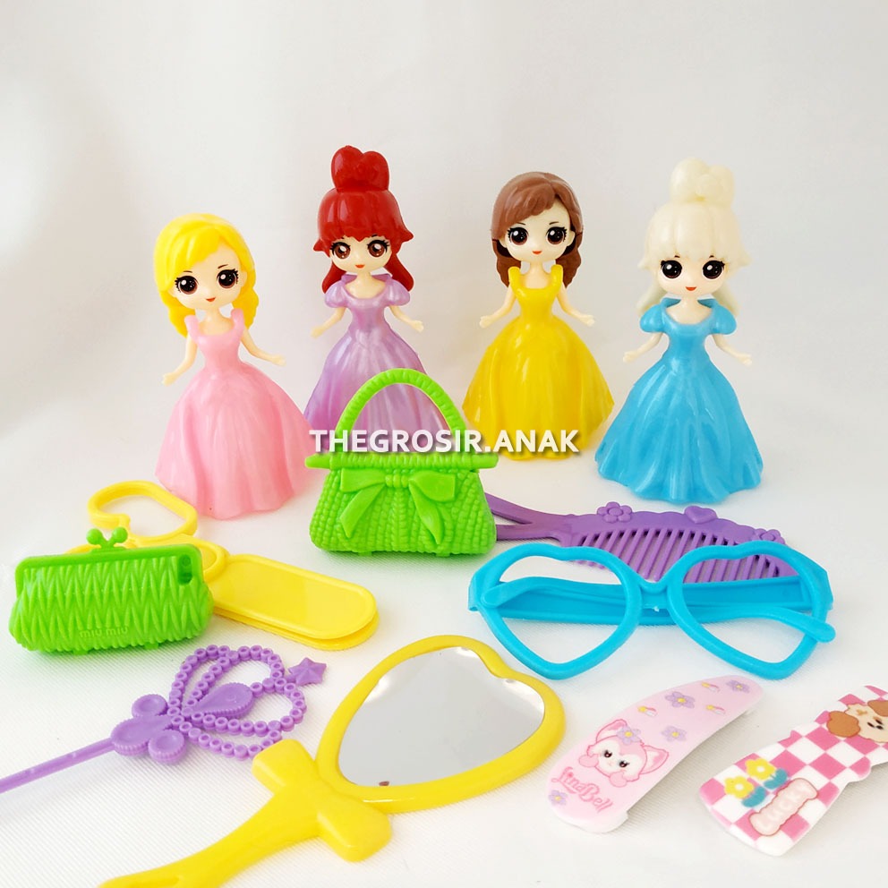 Jual TGA Fancy Princess Model Rambut RANDOM Mainan Boneka Mini Figure ...