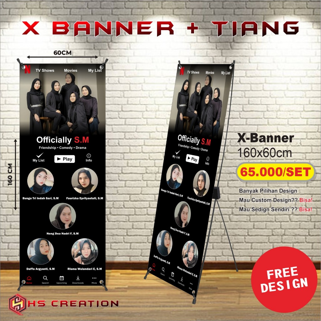 Jual Spanduk x banner + tiang wisuda wedding olshop ulang tahun ...