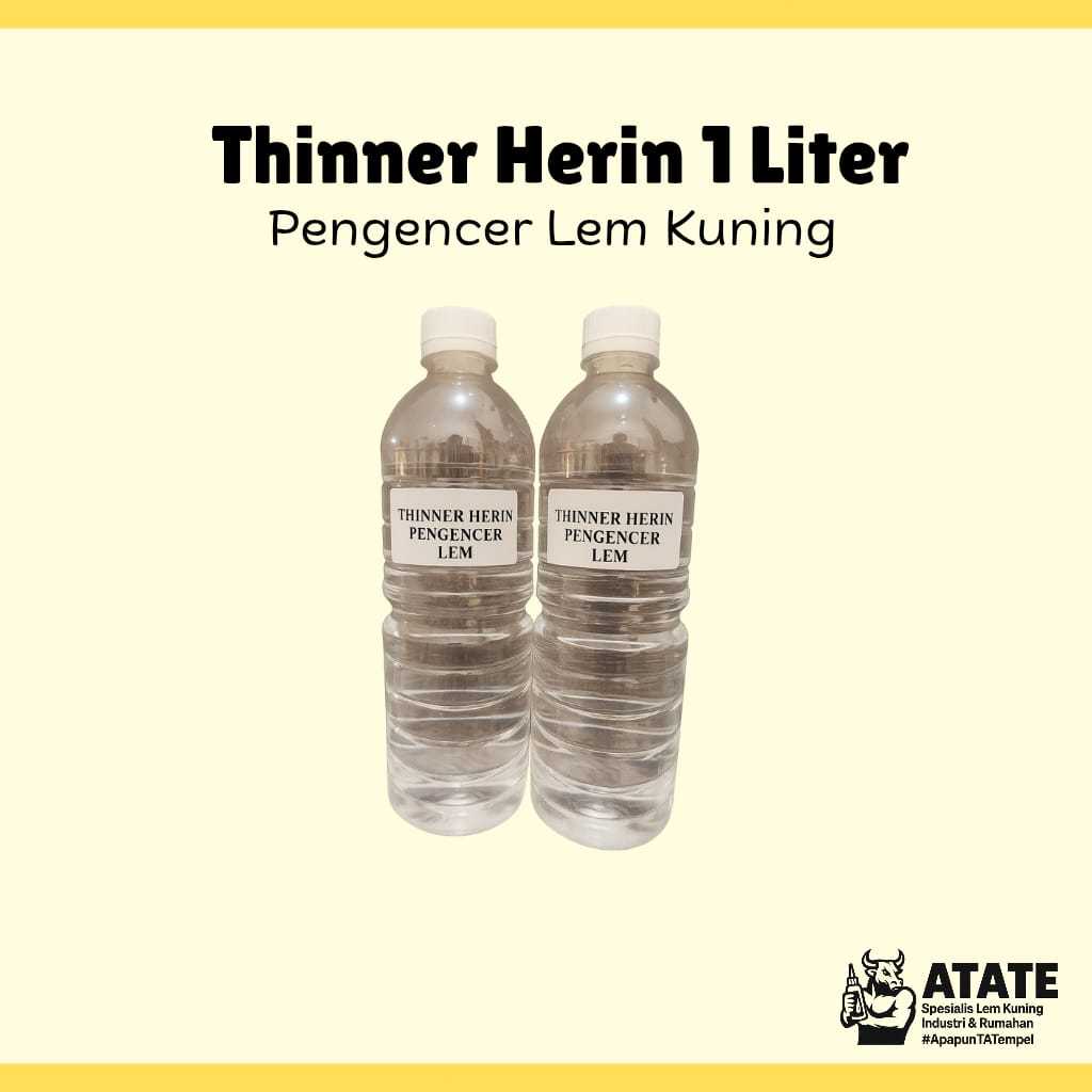 Jual Thinner Herin 1 Liter | Pengencer Lem Kuning Aibon & Cat | Solvent ...