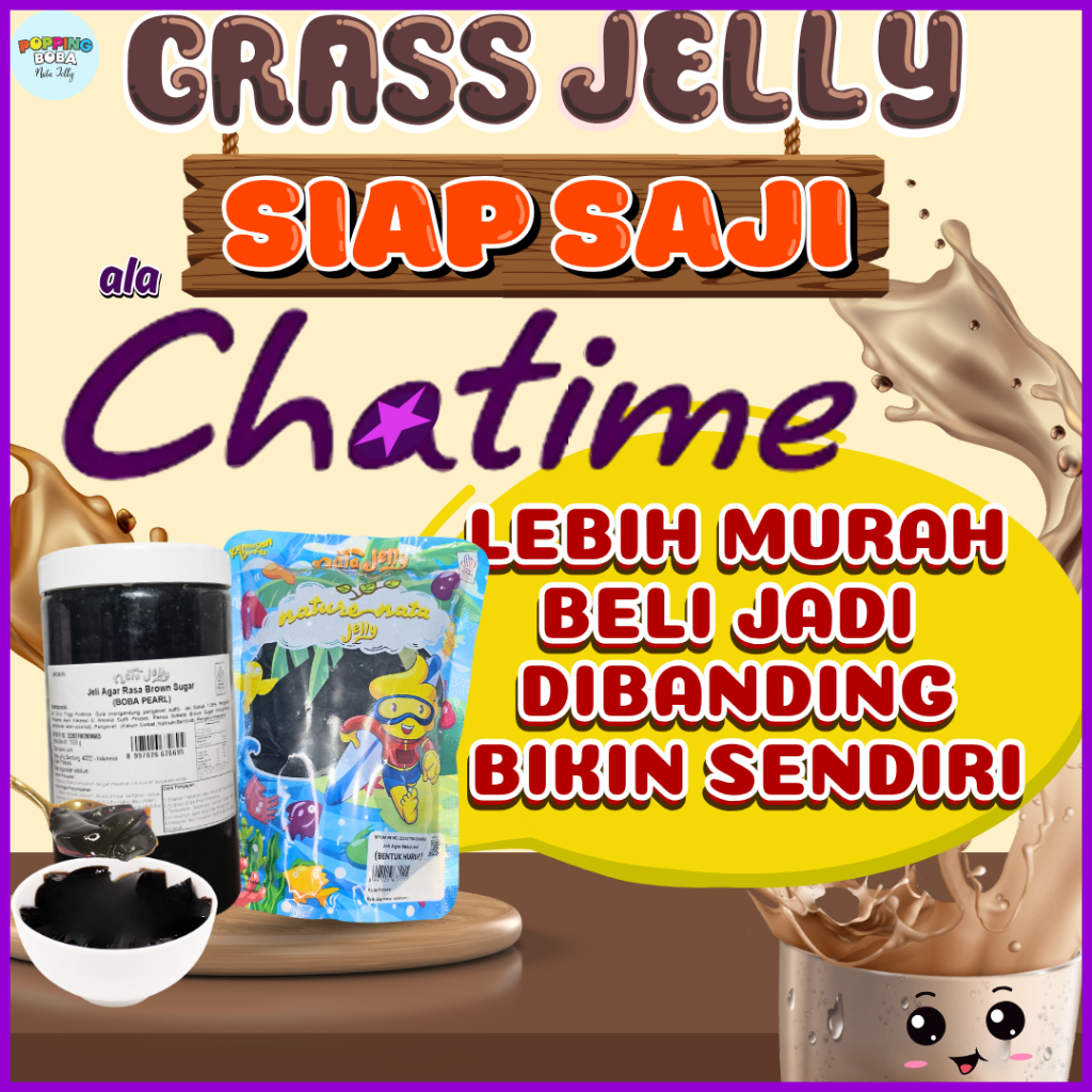 Jual GrassJellyCincauAlaChatimePerpaduan BROOKFARM Susu UHT Original ...