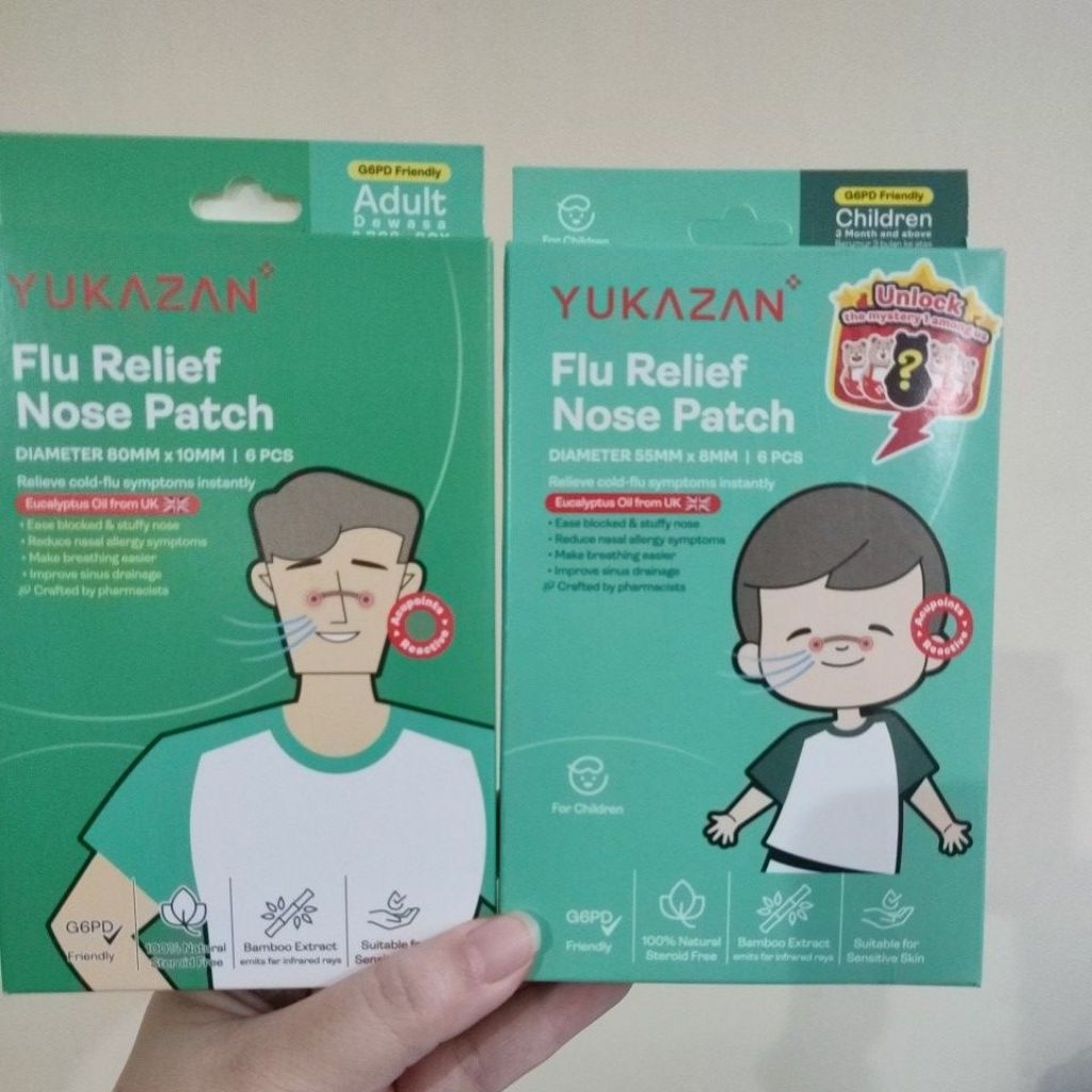 Jual Yukazan Flu Relief Nose Patch - 6pcs per box | Shopee Indonesia