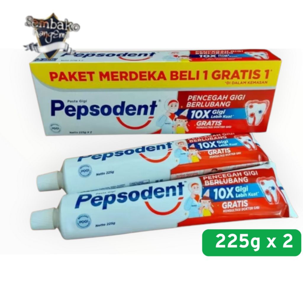 Jual Pepsodent 225gr Isi 2 | Shopee Indonesia