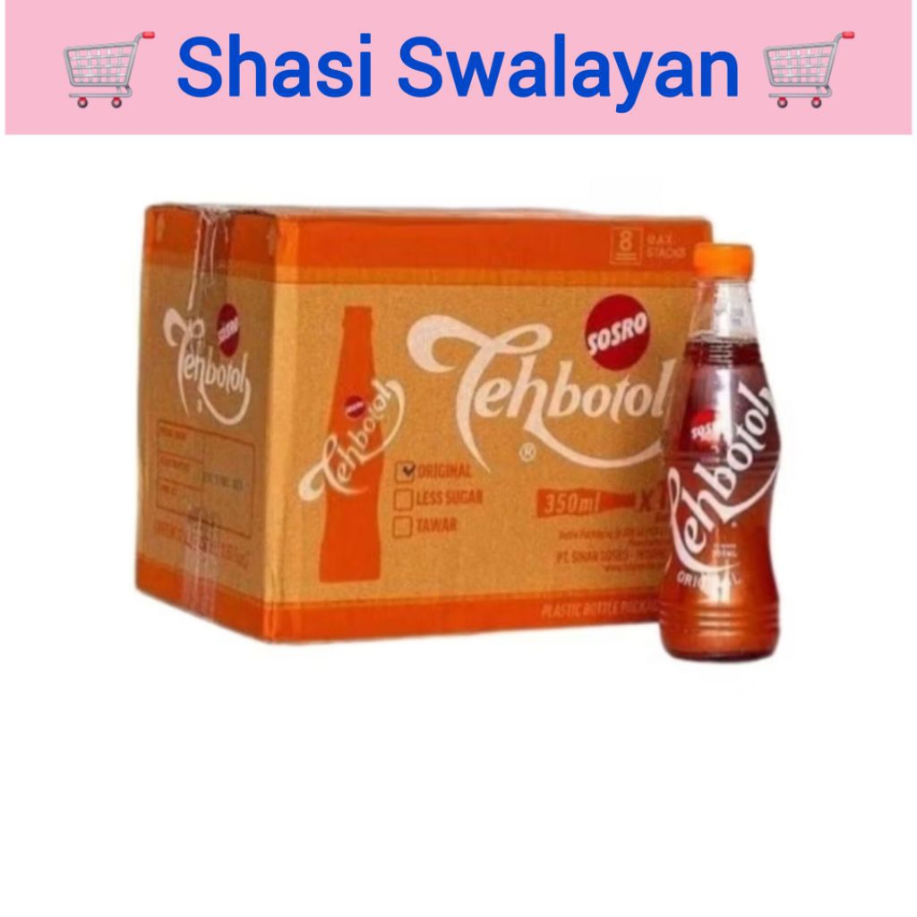 Jual TEH BOTOL SOSRO BOTOL 1 DUS 350 ML 12 PCS | Shopee Indonesia