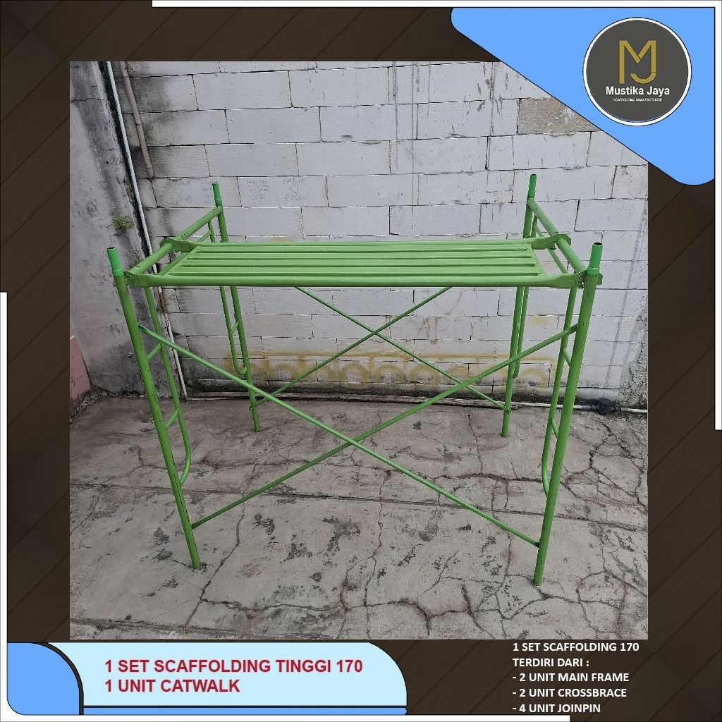 Jual Main Frame 170 Scaffolding 1 set, Cross Brace 220, Joinpin ...