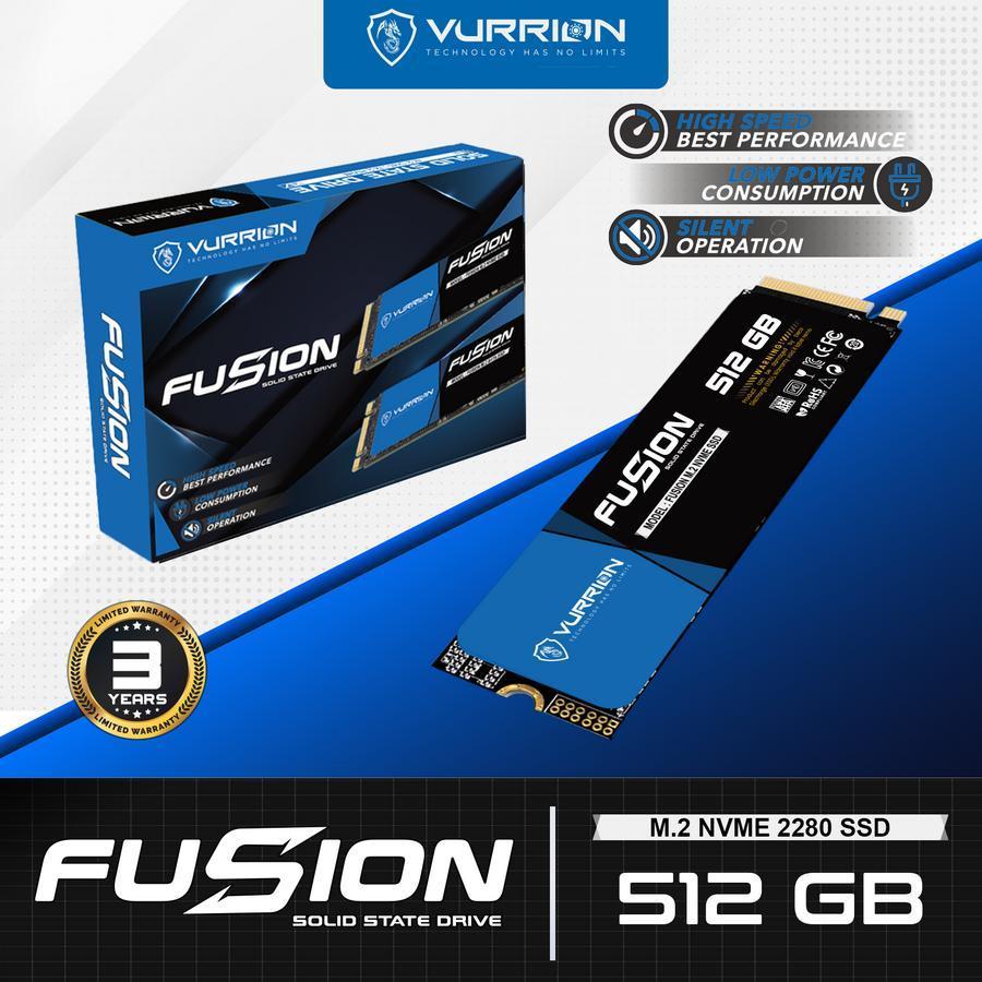 Jual SSD Vurrion Fusion 512GB M.2 Nvme Pcie Gen 3 | Shopee Indonesia