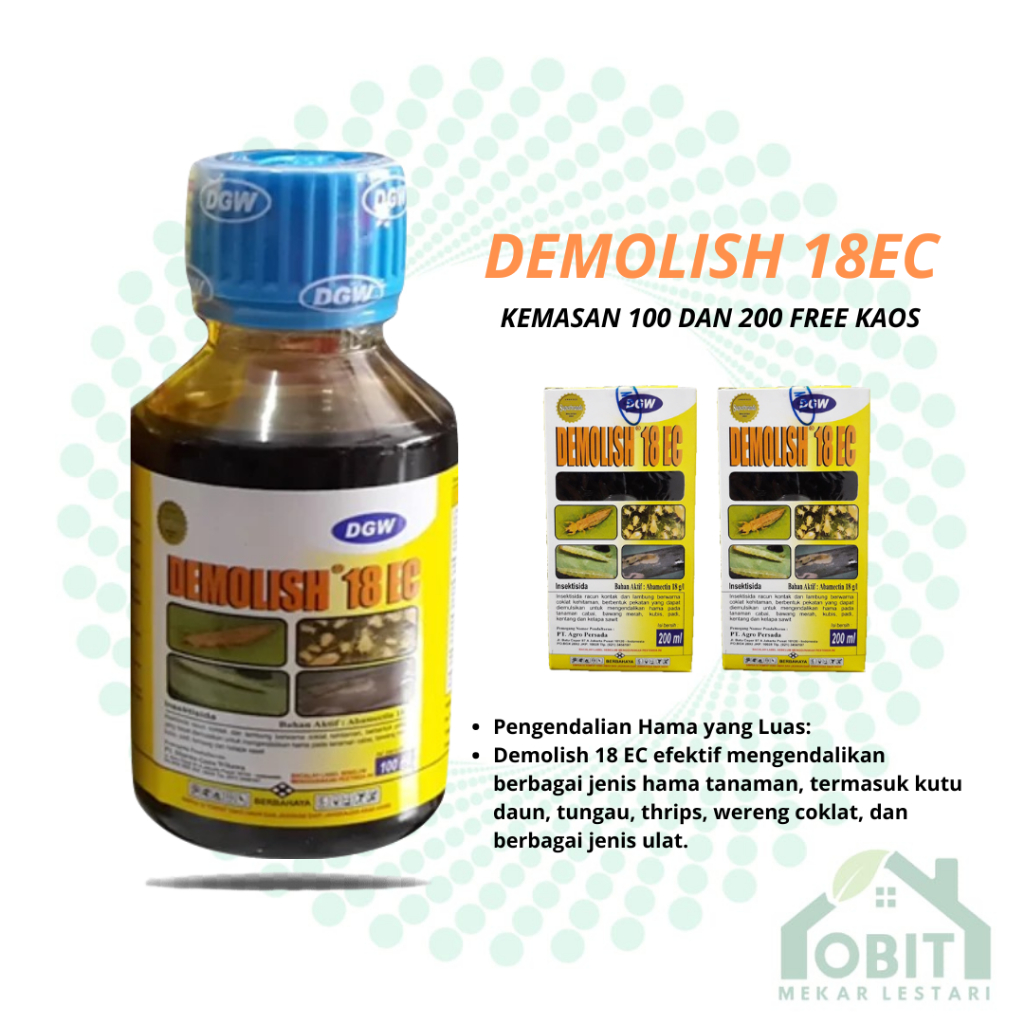 Jual Demolish 18 EC - Insektisida Tanaman / Abamektin KEMASAN 100 DAN ...