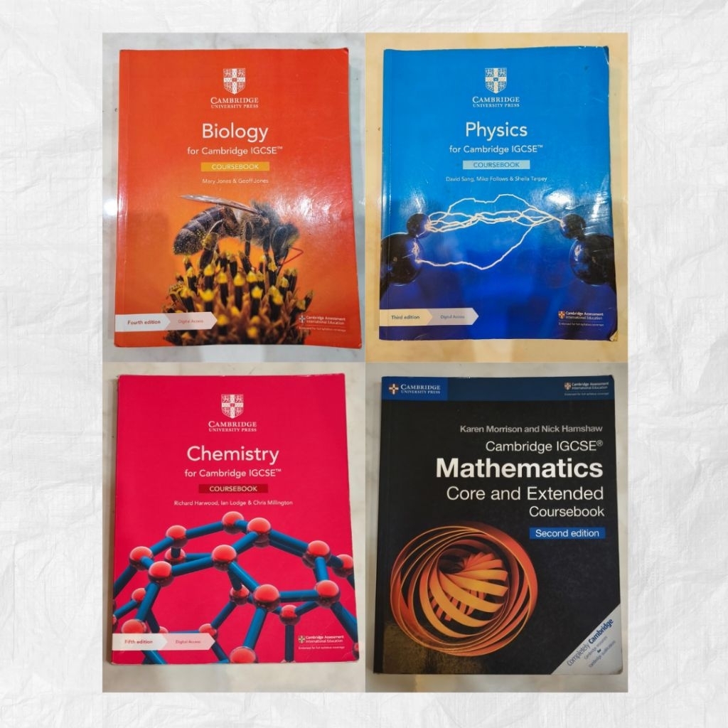 Jual (PRELOVED) Buku Biology/Physics/Chemistry/Math for Cambridge IGCSE Coursebook ORIGINAL ...