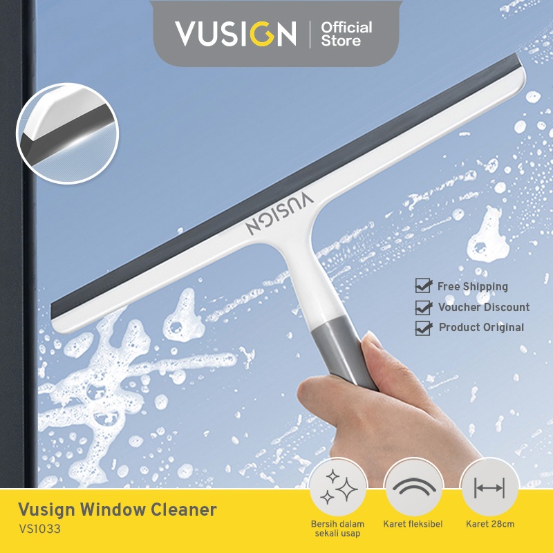 Jual Vusign Handheld Window Cleaner / Alat Pembersih Kaca 28cm Anti Air ...
