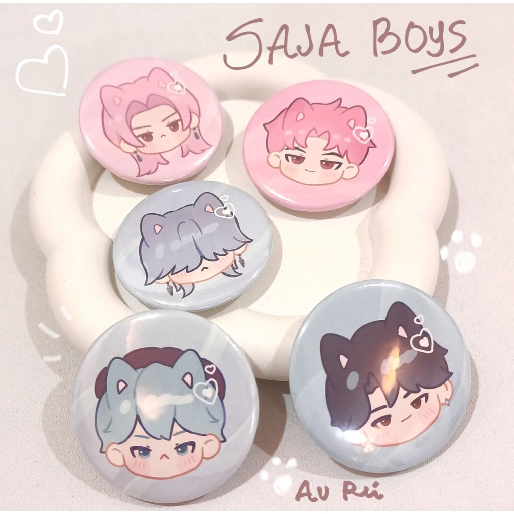 Jual saja boys cat pin | K-Pop demon hunter Jinu baby Abby mystery ...