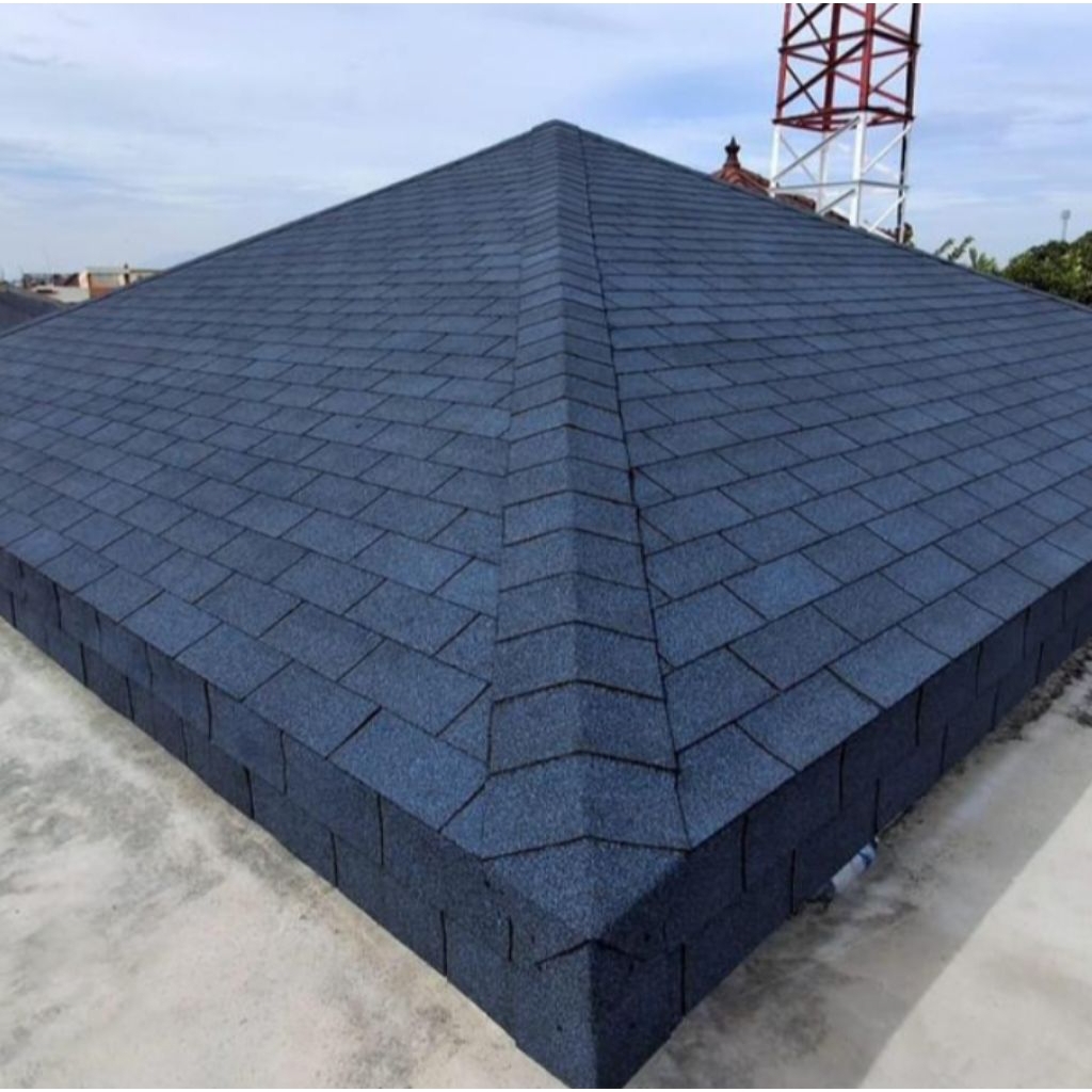 Jual Baja ringan atap genteng bitumen/aspal terpasang all in | Shopee ...