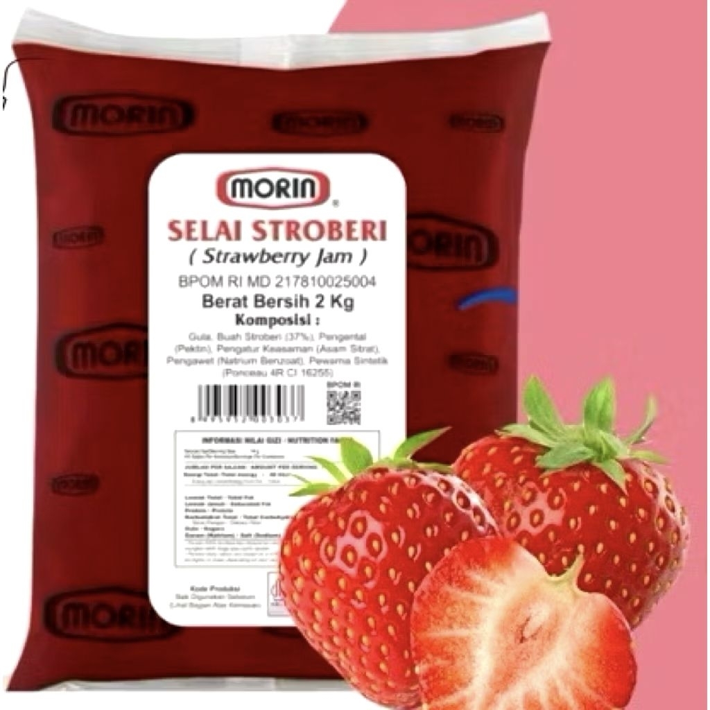 Jual Morin Topping/Jam Strawberry 2 Kg | Shopee Indonesia