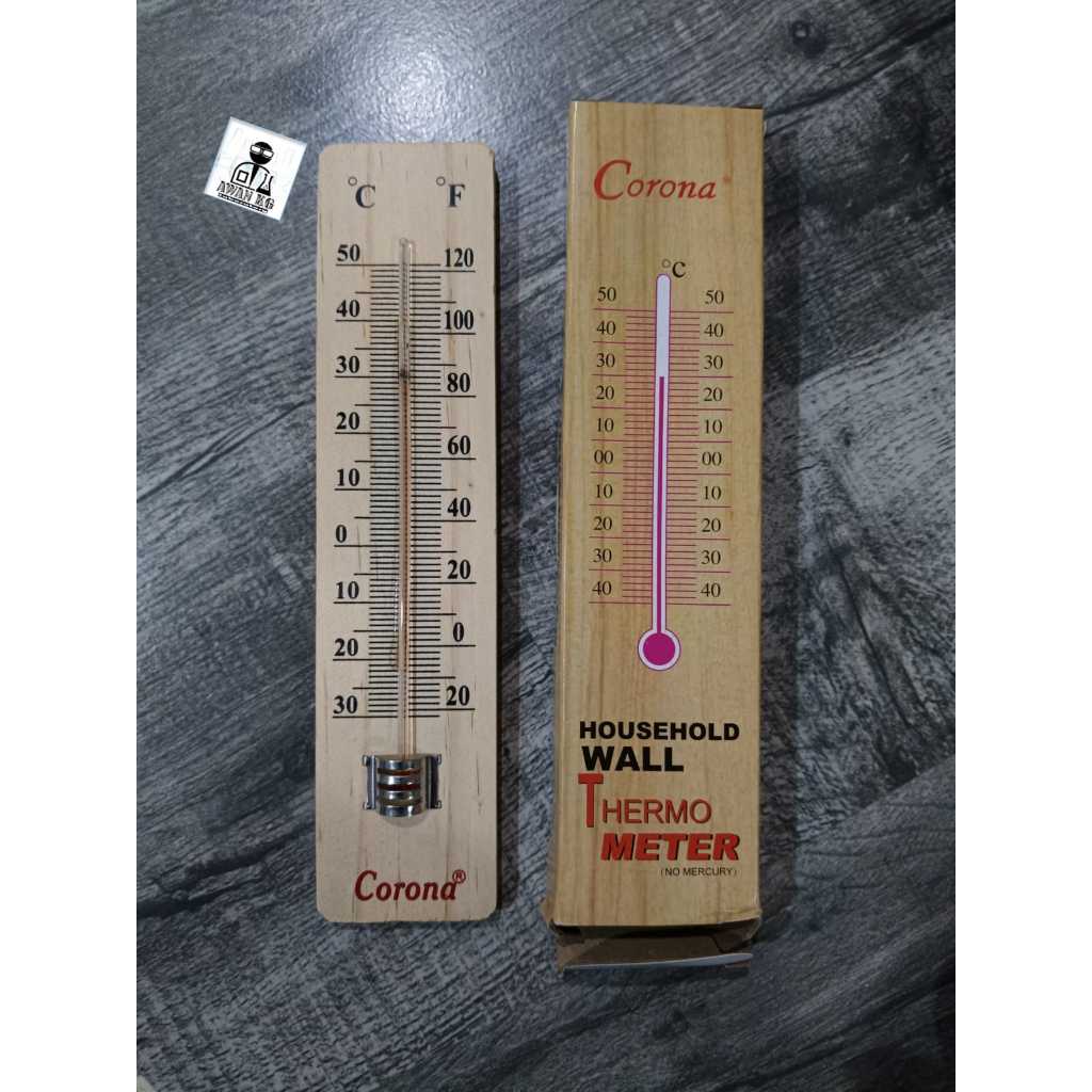 Jual thermometer termometer ruangan termometer dinding merk corona ...