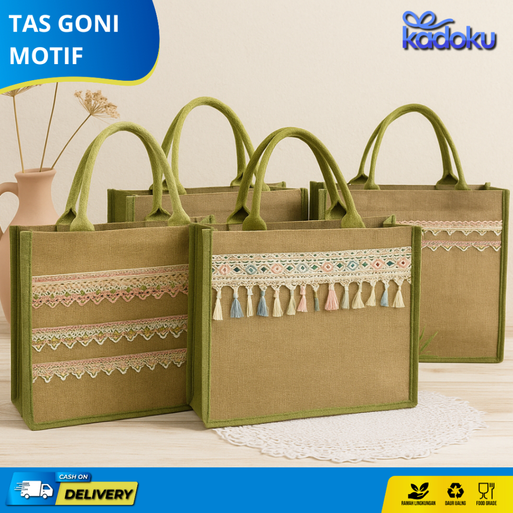 Jual Tote bag Goni / Tas Goni / Goodie Bag Goni / Tas Goni Hampers ...