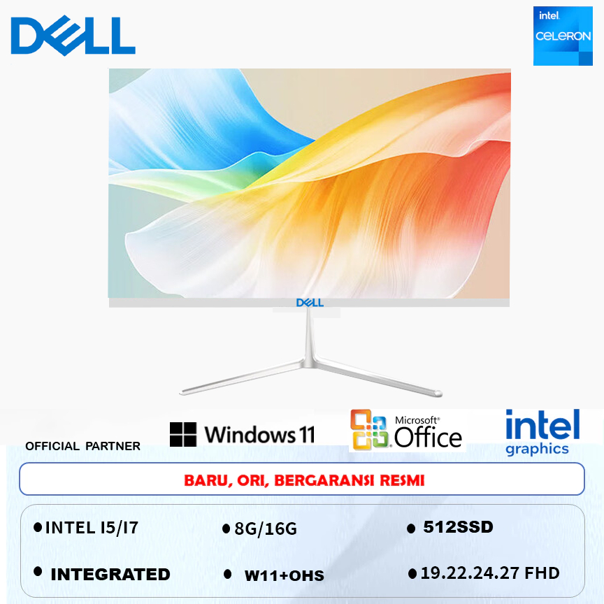 Jual DELL Komputer Full PC All-in-One Baru Terbaru HD Super Tipis Intel ...