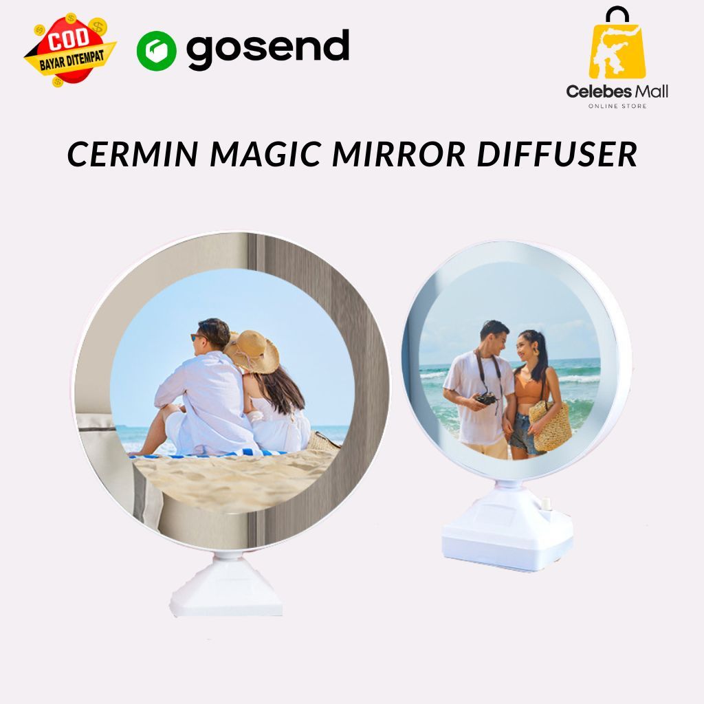 Jual Cermin Ajaib Kaca Rias Frame Magic Mirror Dengan Photo Frame Kokoh ...