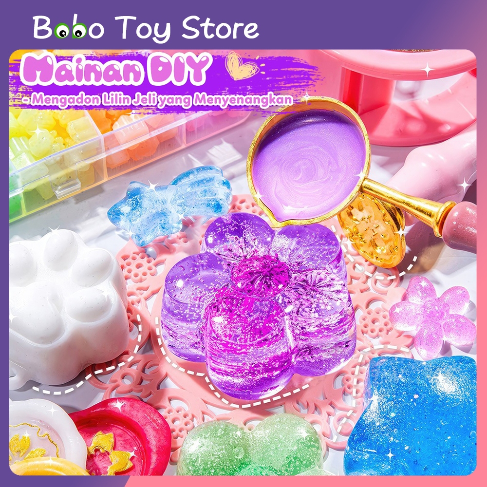 Jual BOBO Mainan Squisy Mainan DIY jelly Wax mainan squishy Mainan ...