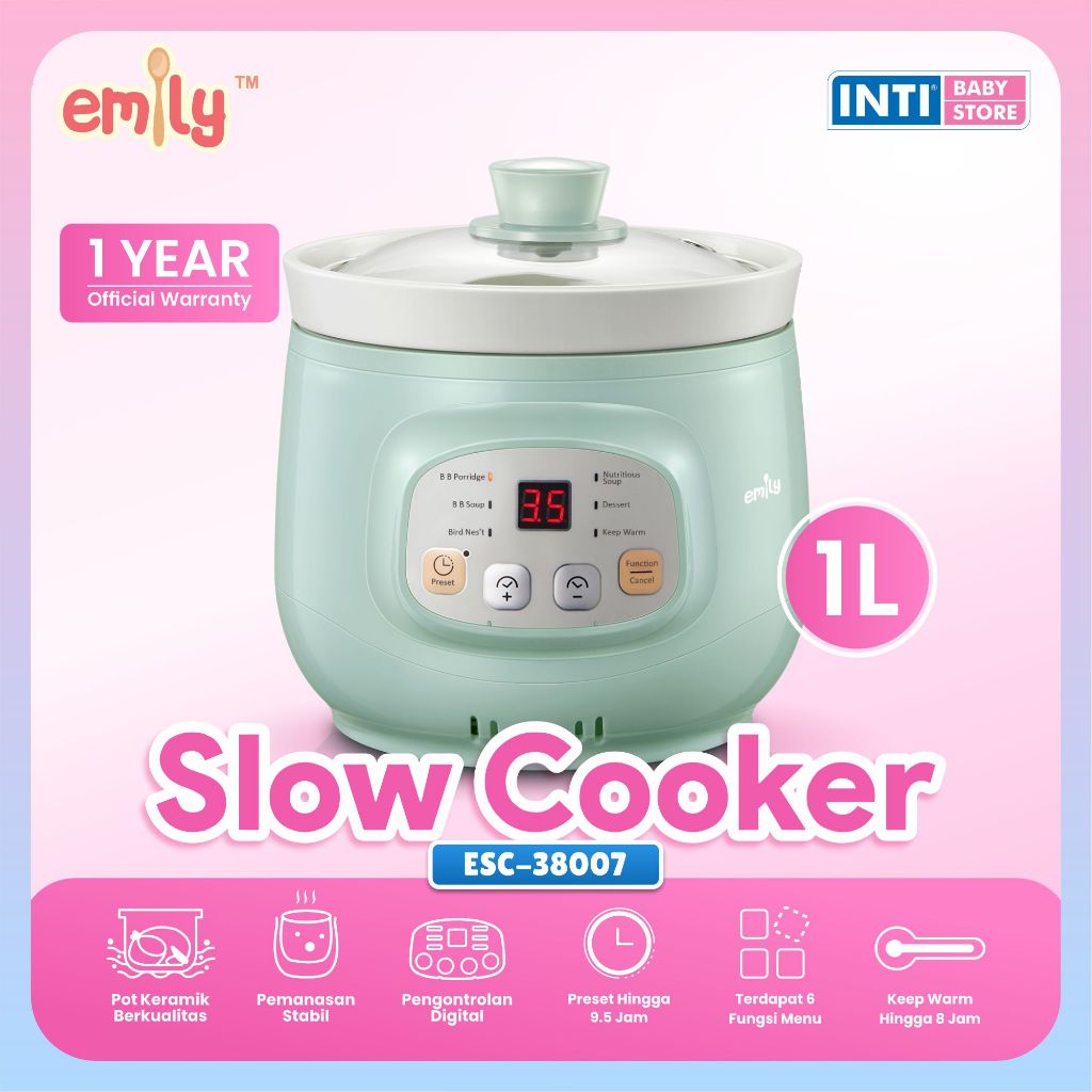 Jual Emily - Slow Cooker 1L Ceramic | Panci Keramik | Baby & Family ...